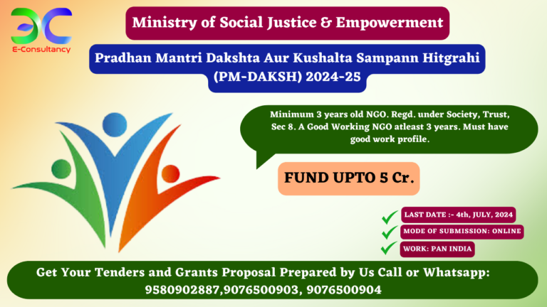 TENDERS / EOI / RFP FOR Skill and NGO’s – E-Consultancy