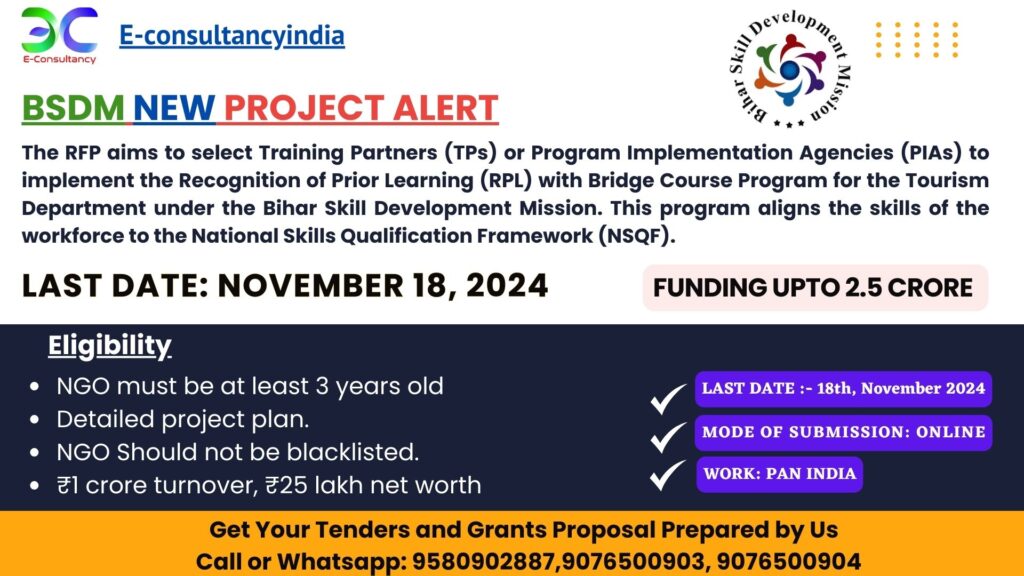 Bihar Skill Development Mission (BSDM) for the Tourism Department RPL ...